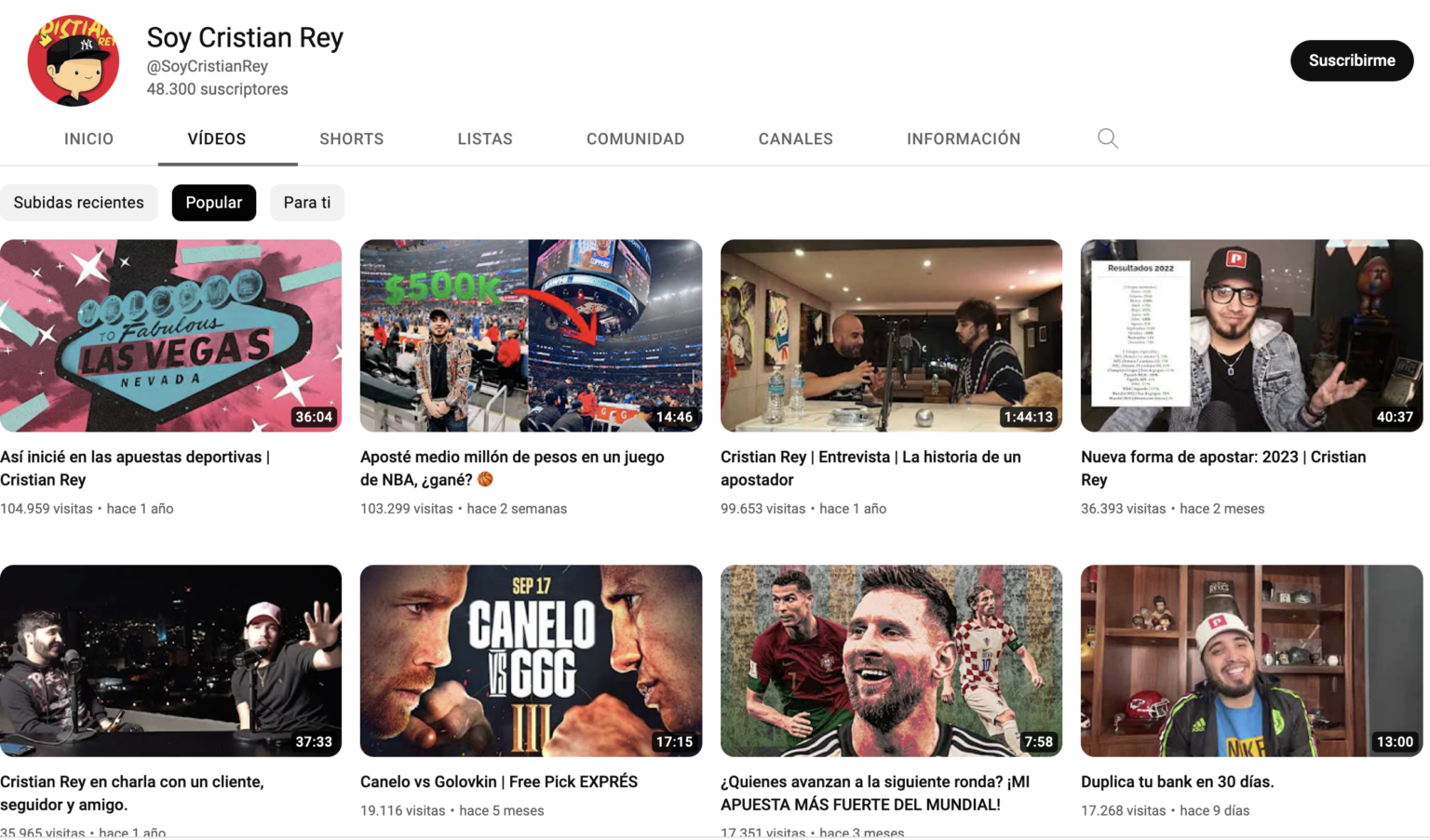 Tipster Cristian Rey apuestas opiniones, estadísticas y apuestas